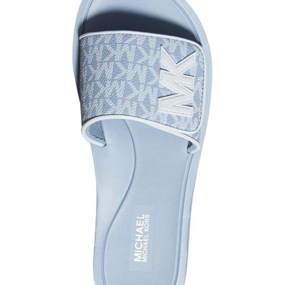 Michael Kors Mk Platform Logo Pool Slide Sandals - Ch… - Gem